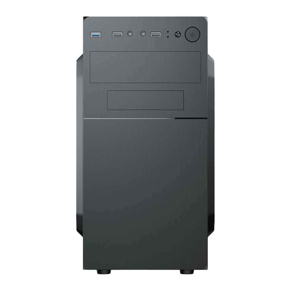 Vida Business Black Office PC Case, Micro ATX, 90mm Fan, 5.25 Inch Bay ...